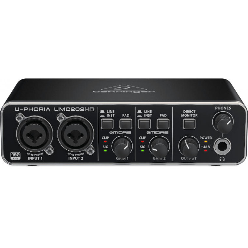 Купить внешнюю звуковую карту Behringer UPhoria UMC202HD